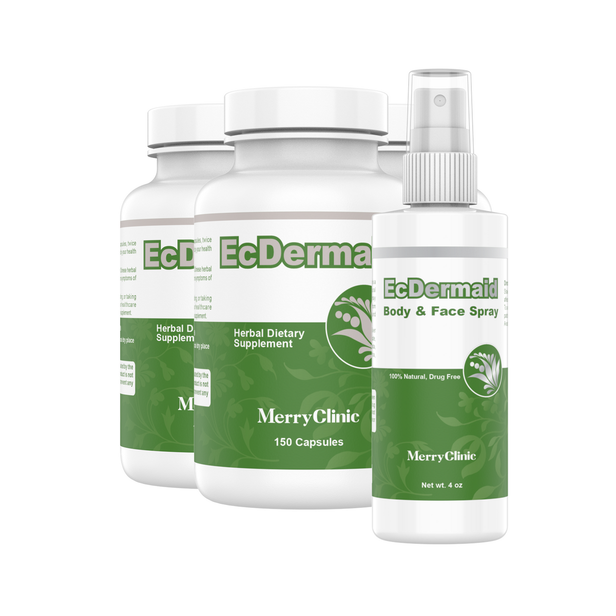 E-INTRO-SPRAY: 湿疹治疗一月组合-3 瓶胶囊+1 瓶喷剂– Merry Clinic 曼康中医药